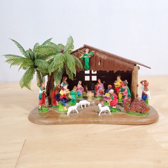 Unbranded | Holiday | Vtg Plastic Nativity Scene Hong Kong Christmas ...